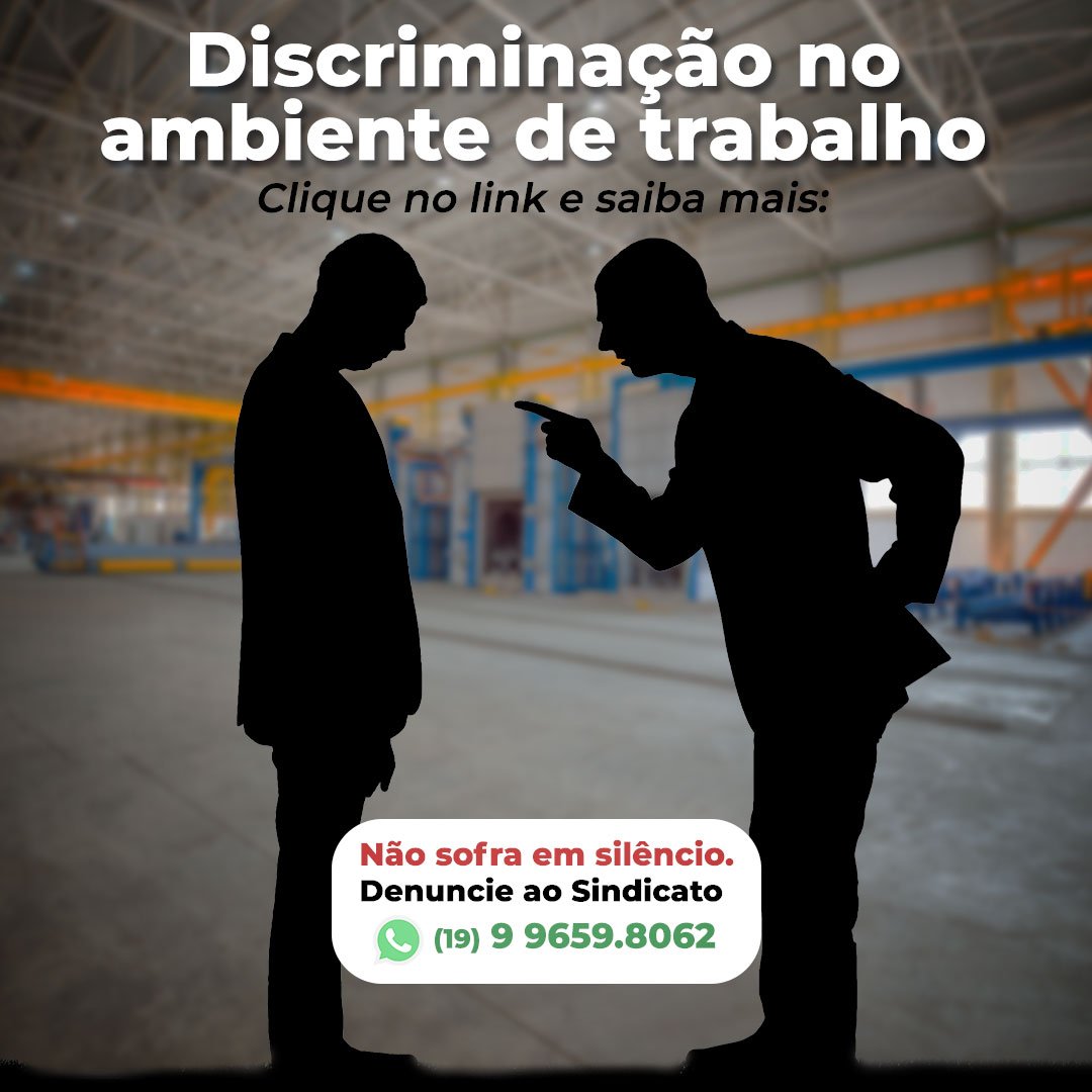Discriminação no ambiente de trabalho | Sindicato dos Metalúrgicos de ...