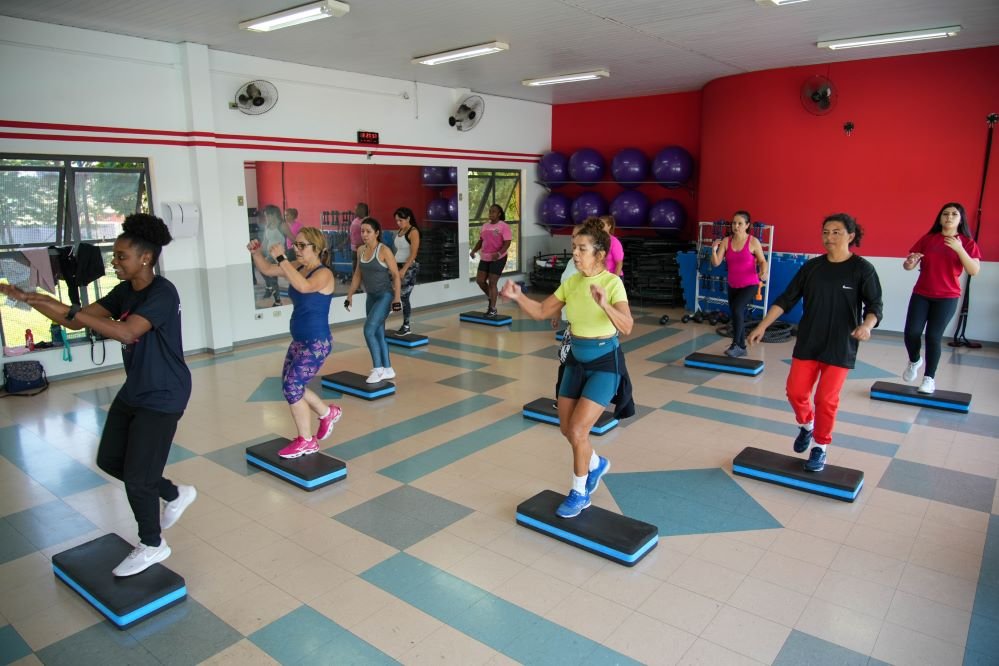 Step é uma das modalidades que agita nossa sala de ginástica ...